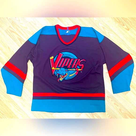 STARTER | Shirts | Vintage Starter Detroit Vipers Hockey Jersey Rare ...